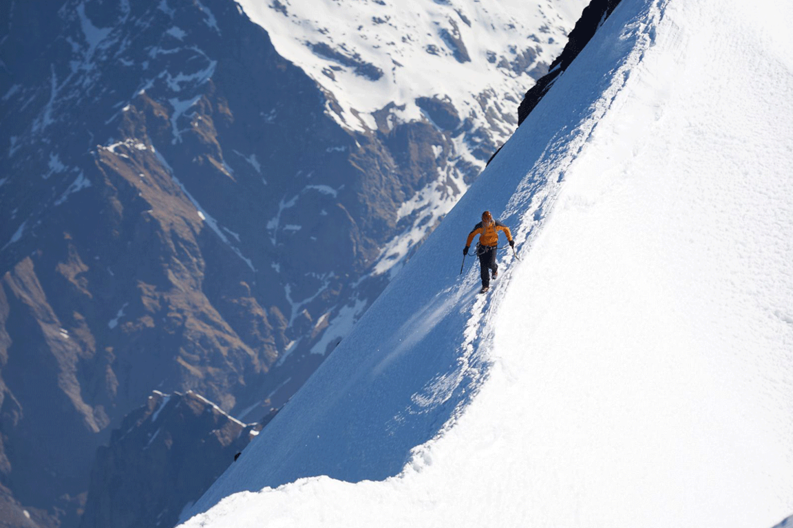 Netflix star Dani Arnold at the Alpinmesse | Alpinmesse
